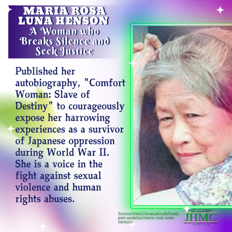 A Woman With a Brave Legacy Featuring Maria Rosa Luna Henson | John Hay ...